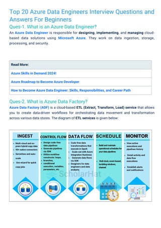 Azure Data Engineer Interview Questions By ScholarHat | PDF