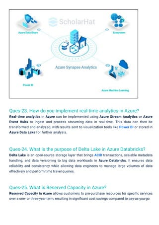 Azure Data Engineer Interview Questions By ScholarHat | PDF