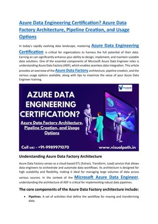 Azure Data Engineer Online Training | Microsoft Azure Data Engineer ...