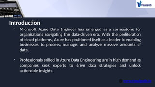 Azure Data Engineer Training In Hyderabad | Microsoft Azure | PPT