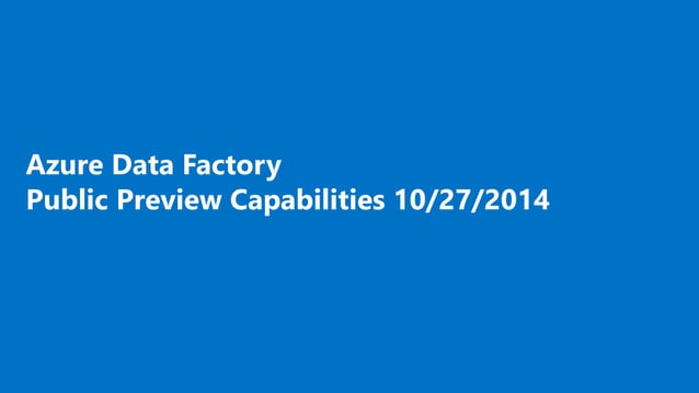 Azure data factory | PPTX