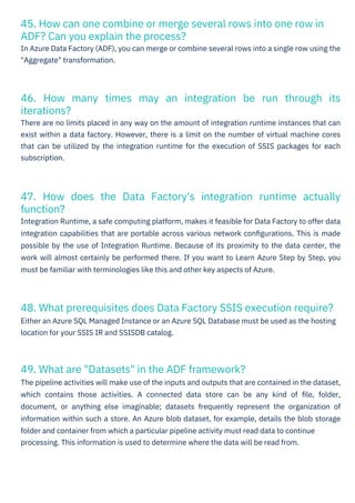 Azure Data Factory Interview Questions PDF By ScholarHat | PDF