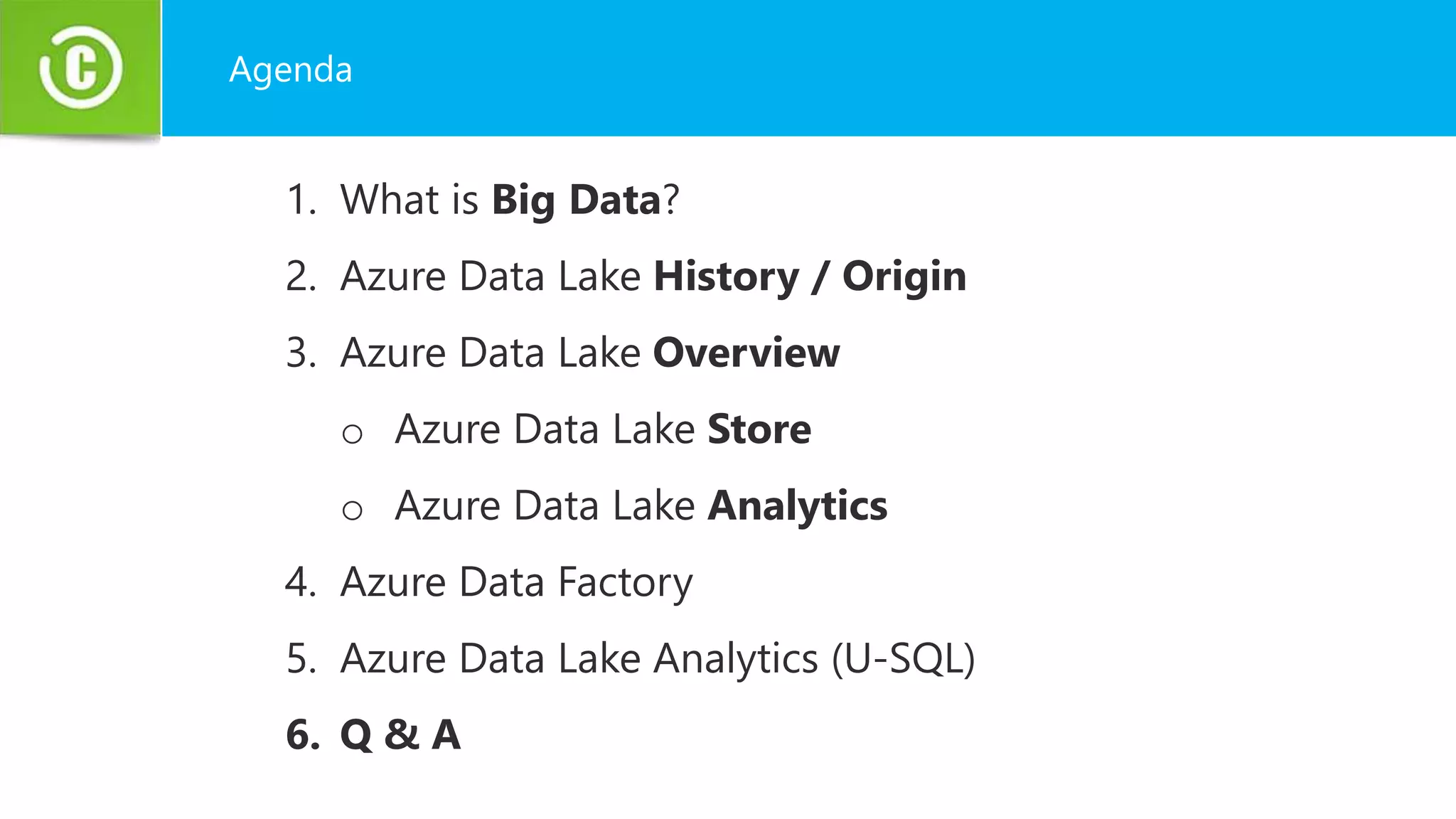 Azure Data Lake and Azure Data Lake Analytics | PPTX