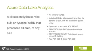 Azure data lake sql konf 2016 | PPT