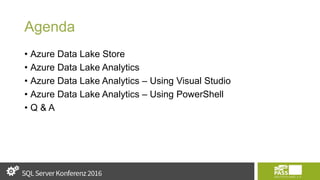Azure data lake sql konf 2016 | PPT