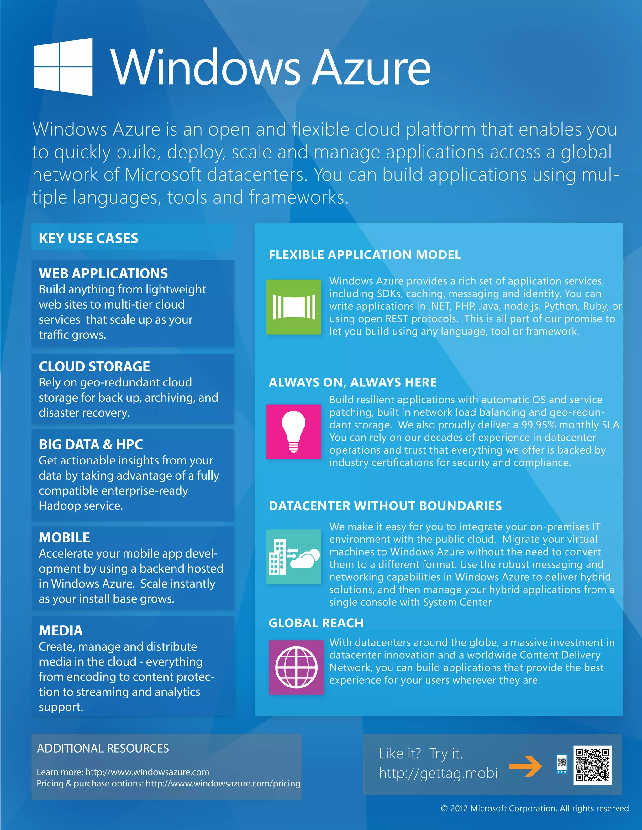 Windows Azure Datasheet | PDF