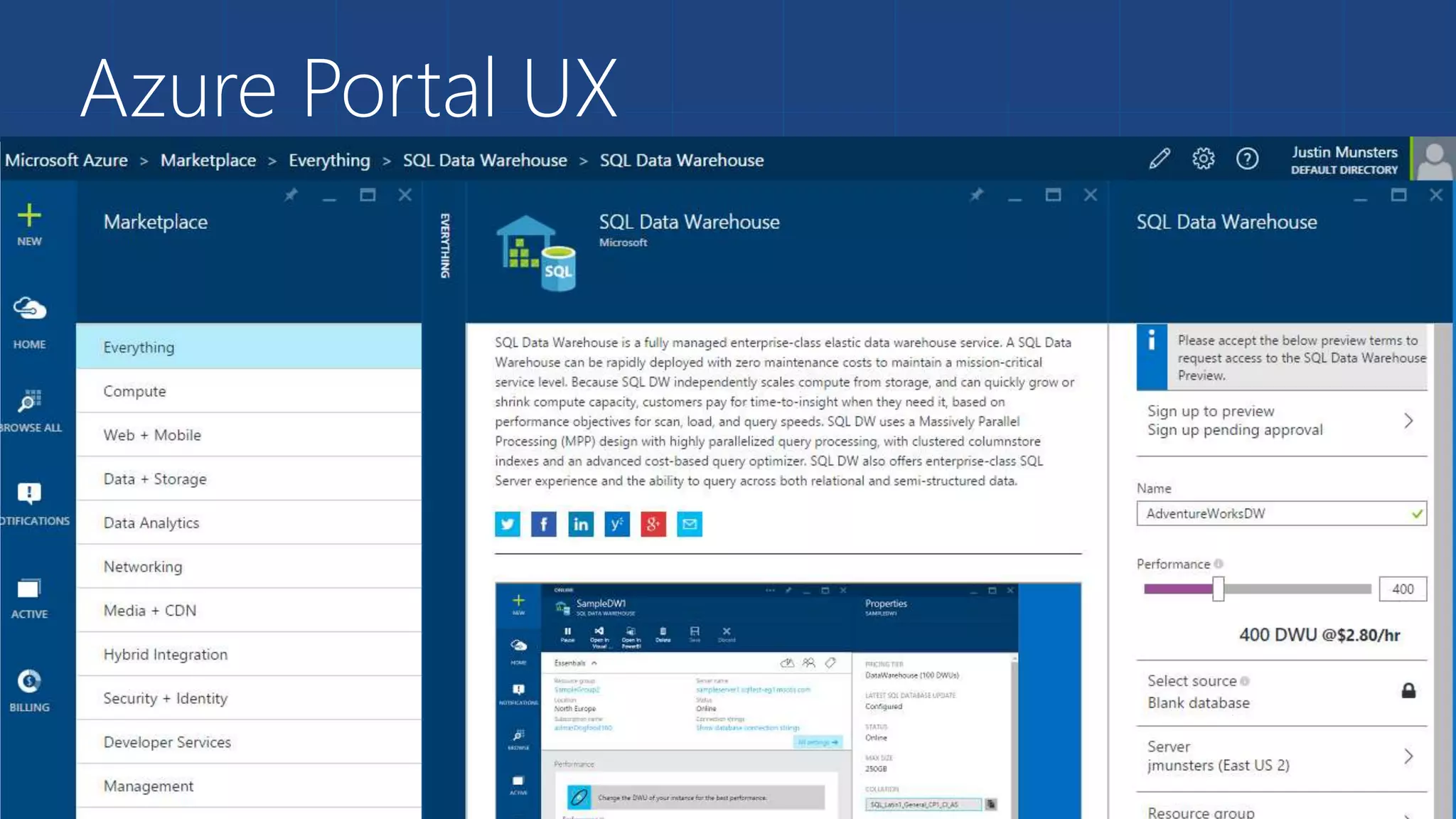 Microsoft Azure Data Warehouse Overview | PPTX