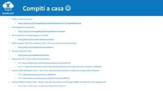 Azure Day Reloaded 2019 - ARM Template workshop | PPT