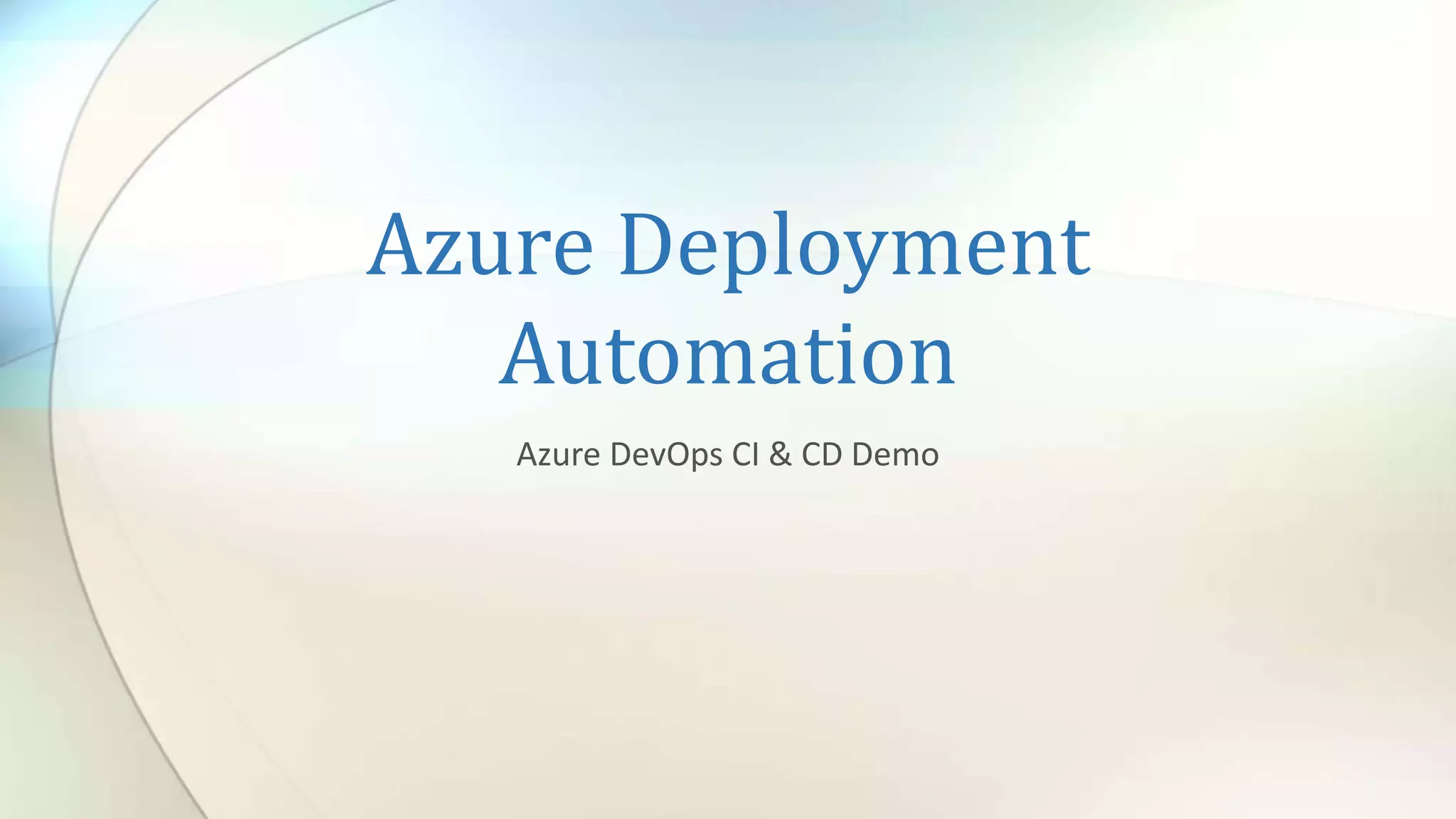 Azure dev ops_demo | PPTX