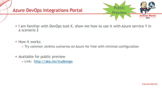 Azure dev ops integrations with Jenkins | PPTX