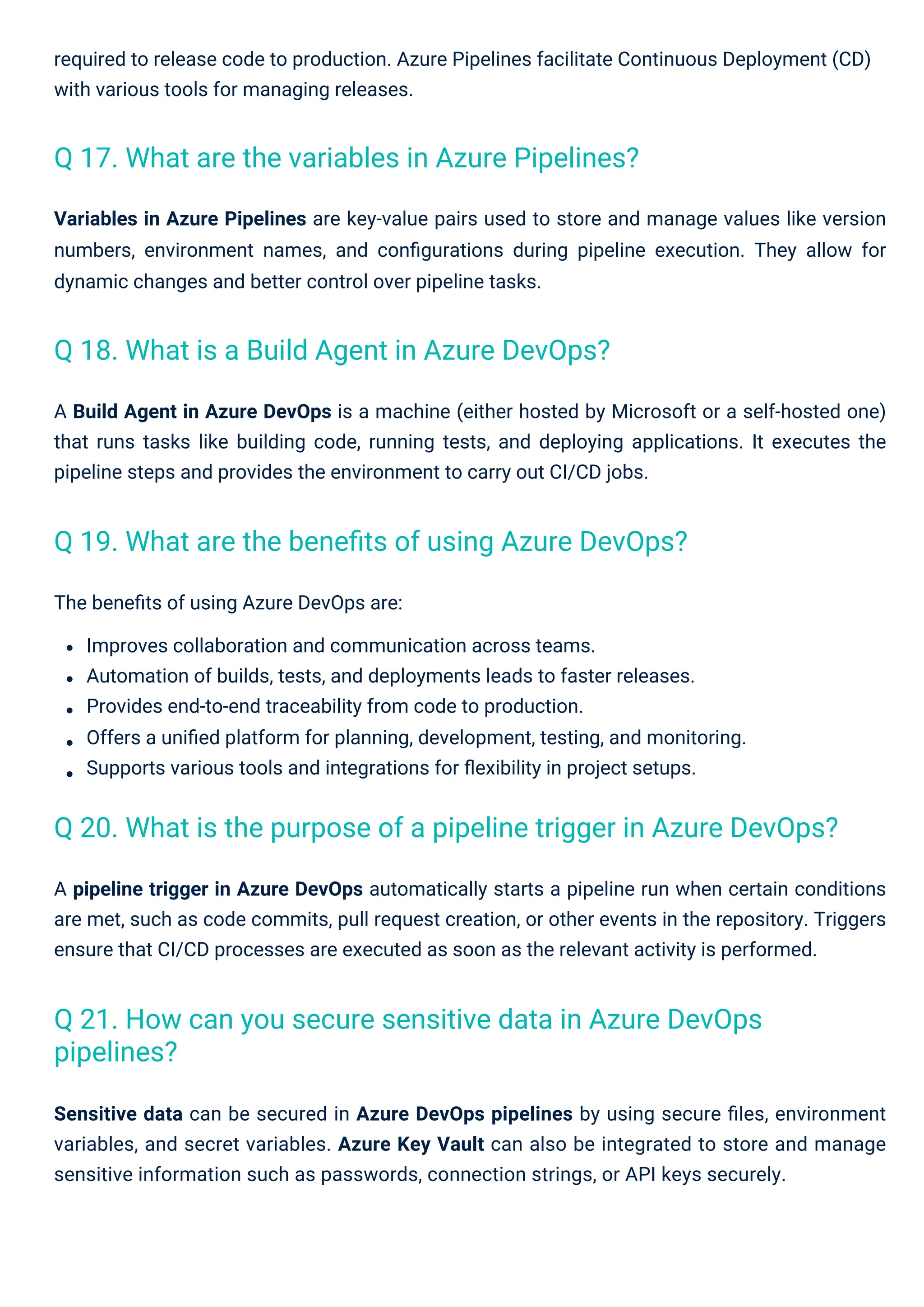Azure DevOps Interview Questions PDF By ScholarHat | PDF