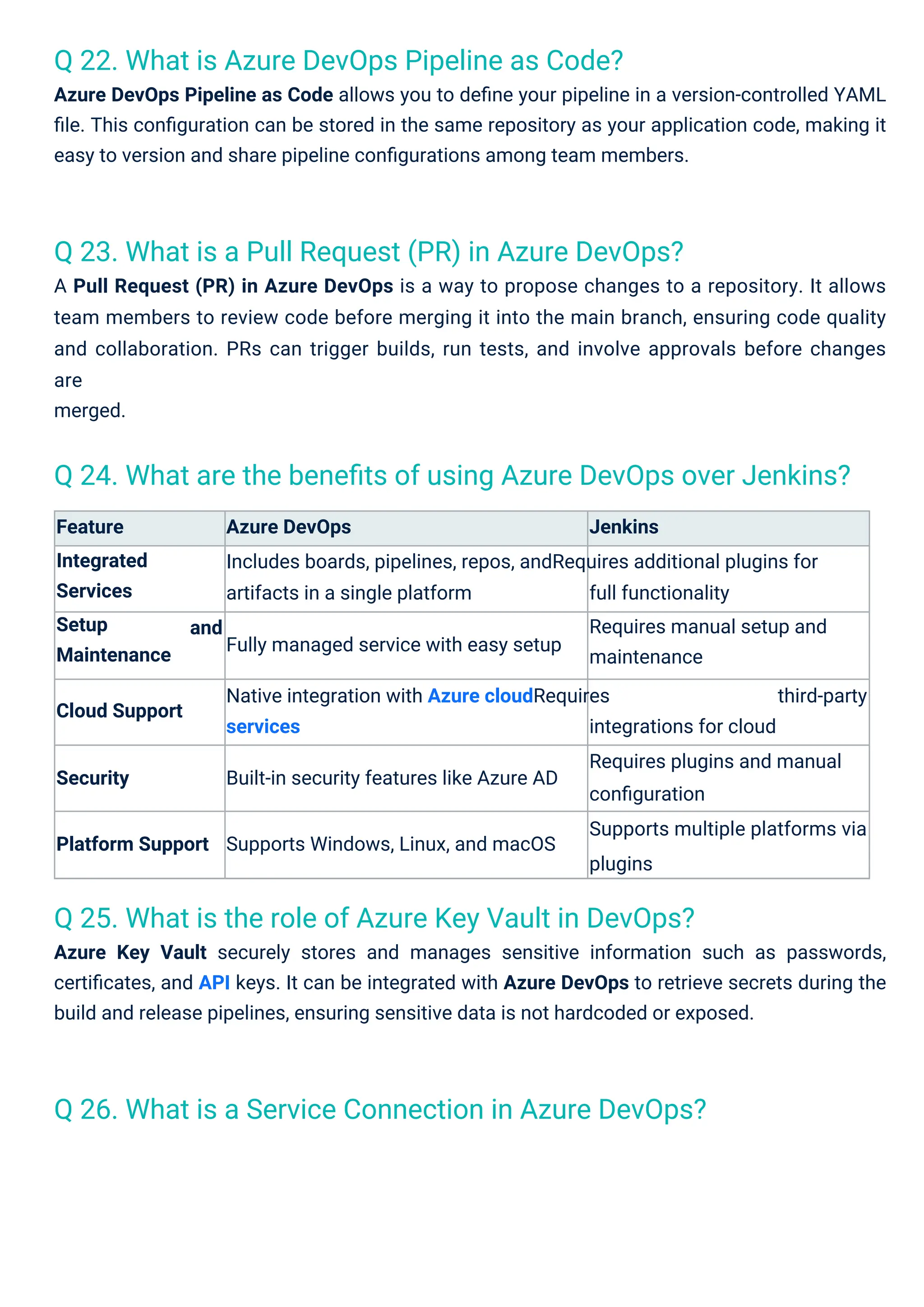 Azure DevOps Interview Questions PDF By ScholarHat | PDF