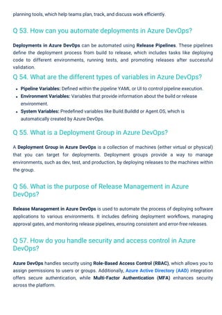 Azure DevOps Interview Questions PDF By ScholarHat | PDF
