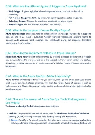 Azure DevOps Interview Questions PDF By ScholarHat | PDF