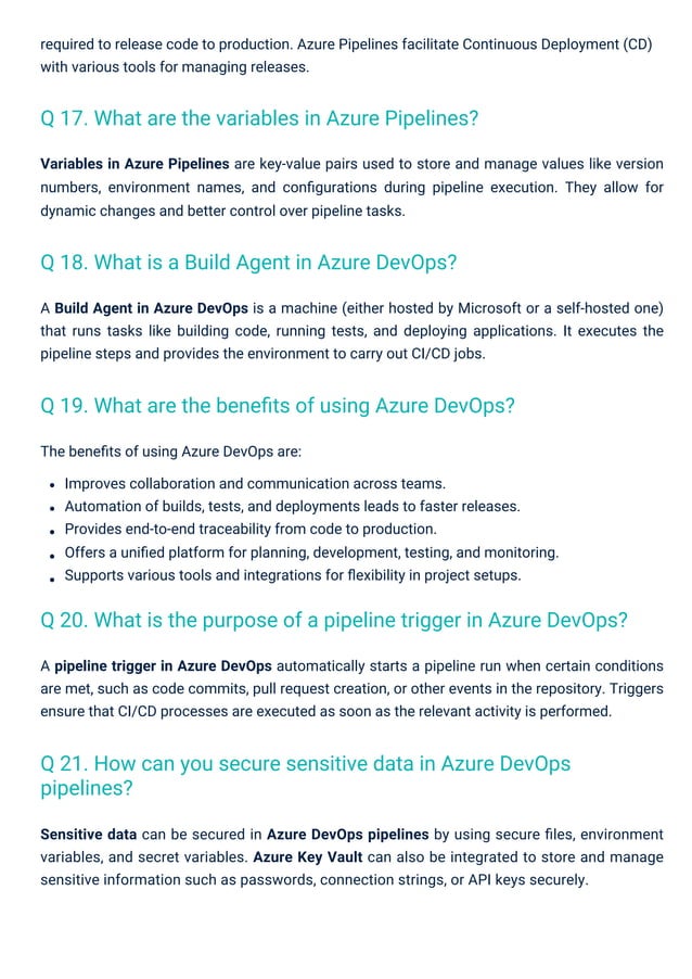 Azure DevOps Interview Questions PDF By ScholarHat | PDF