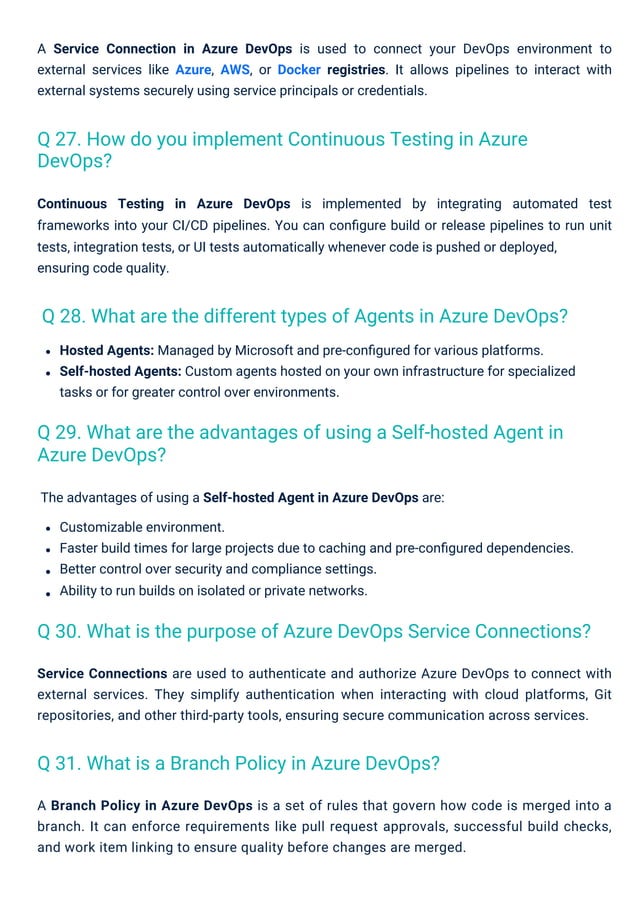 Azure DevOps Interview Questions PDF By ScholarHat | PDF