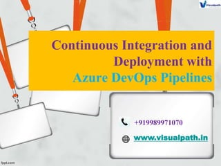 Azure DevOps Training In Hyderabad | Azure DevOps Online Training .ppt
