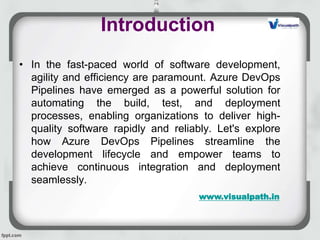 Azure DevOps Training In Hyderabad | Azure DevOps Online Training .ppt