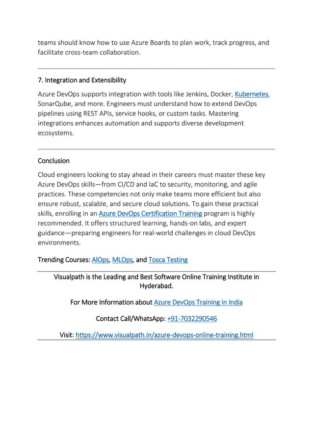 Azure DevSecOps Online Training | Azure DevOps | PDF