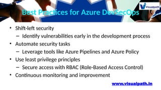 Azure DevSecOps Training | Azure DevOps Certification Course.pptx