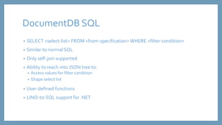 Azure DocumentDB | PPT