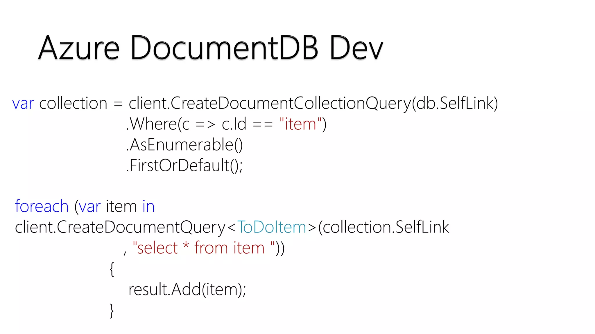 Azure document db | PPT