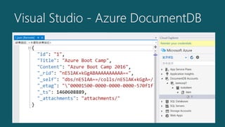 Azure document db | PPT