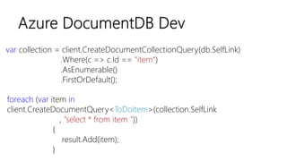 Azure document db | PPT