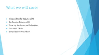 Azure DocumentDB 101 | PPT