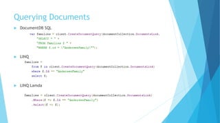 Azure DocumentDB 101 | PPT