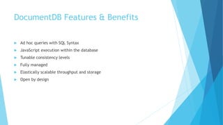 Azure DocumentDB 101 | PPT