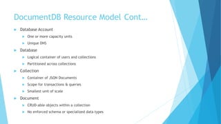 Azure DocumentDB 101 | PPT