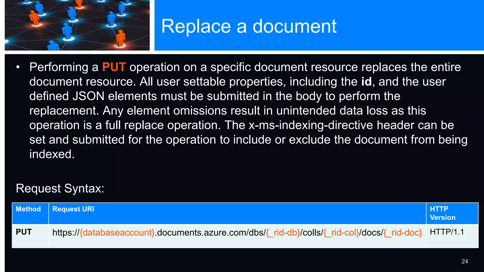 Azure DocumentDB for Healthcare Integration | PPTX | Databases | Computer Software and Applications