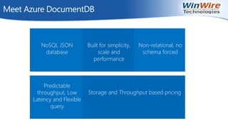 Developing Solutions with Azure DocumentDB | PPT