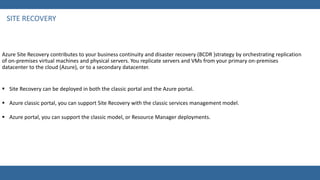 Azure Site Recovery | PPTX