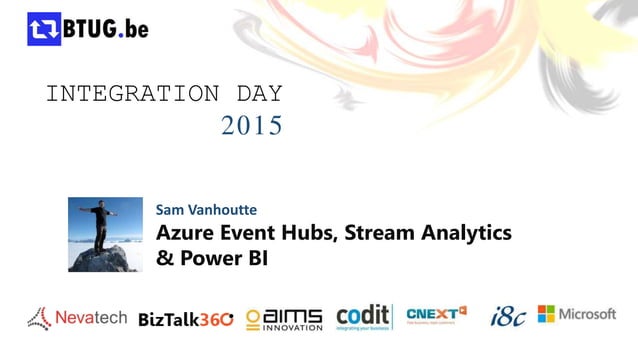 Azure event hubs, Stream Analytics & Power BI (by Sam Vanhoutte) | PPT