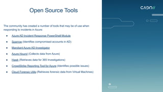 Azure Forensics & Incident Response | PDF