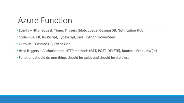 Azure functions and API Management | PPT
