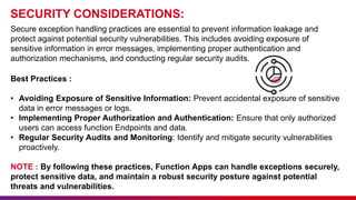 Azure Function App Exception Handling.pptx | Programming Languages ...