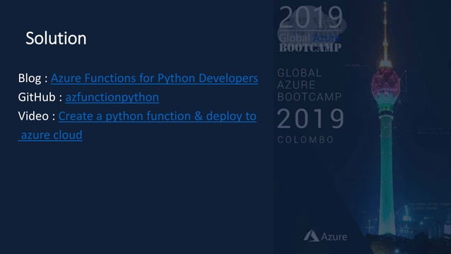 Azure Functions for Python developers | PPTX