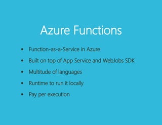 Azure F#unctions | PPT