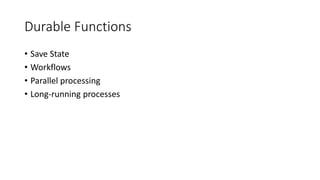 Azure functions | PPTX
