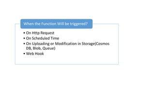 Azure functions | PPT