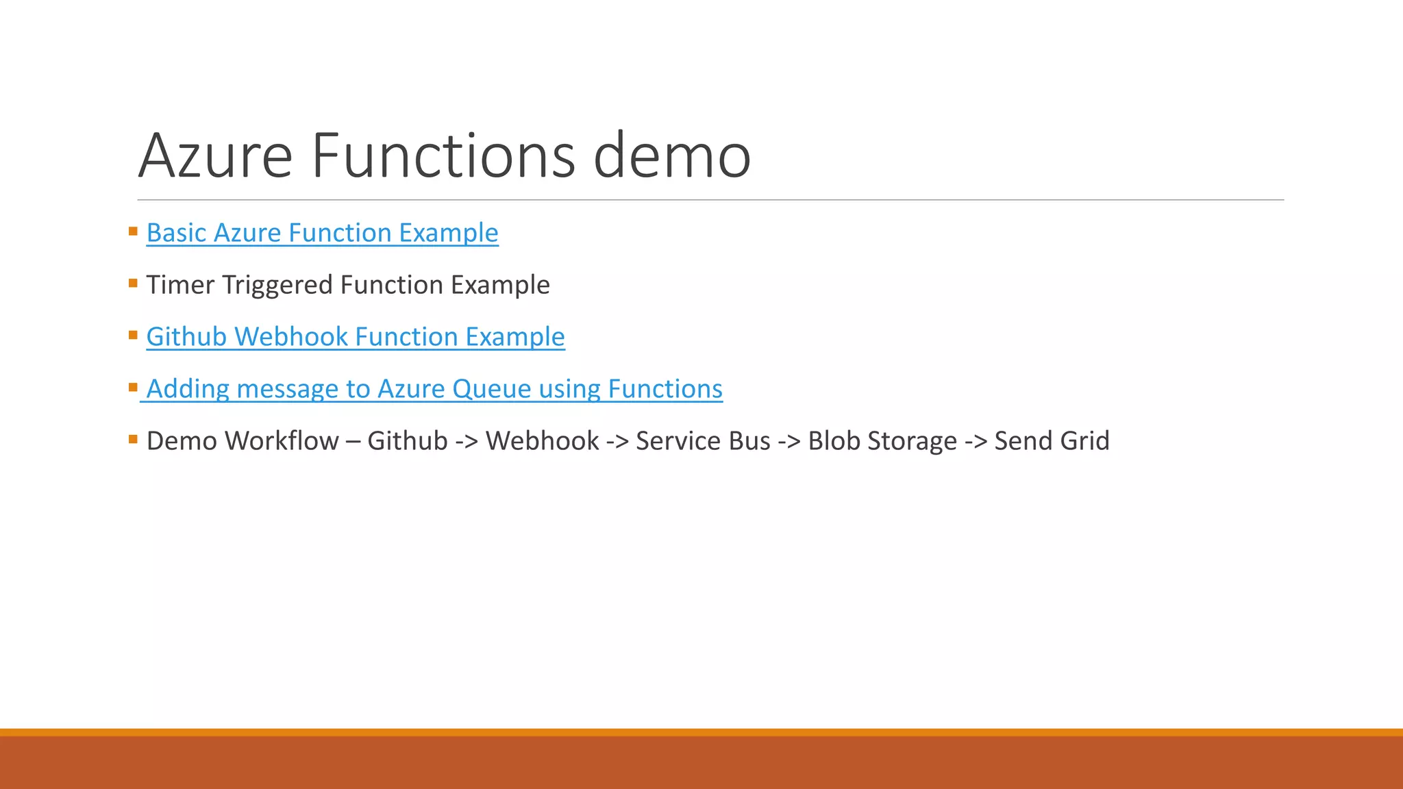 Azure Functions - Introduction | PPTX | Cloud Computing | Internet