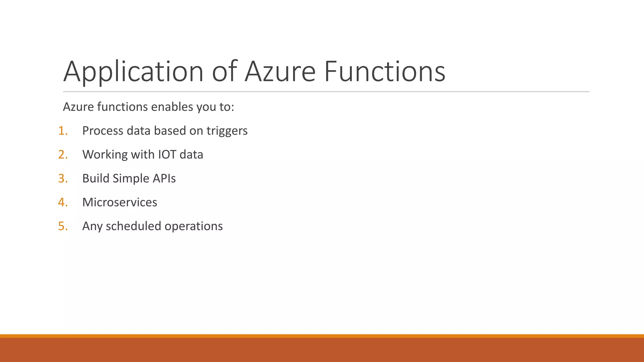 Azure Functions - Introduction | PPTX