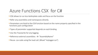 Azure Functions - Introduction | PPTX | Cloud Computing | Internet