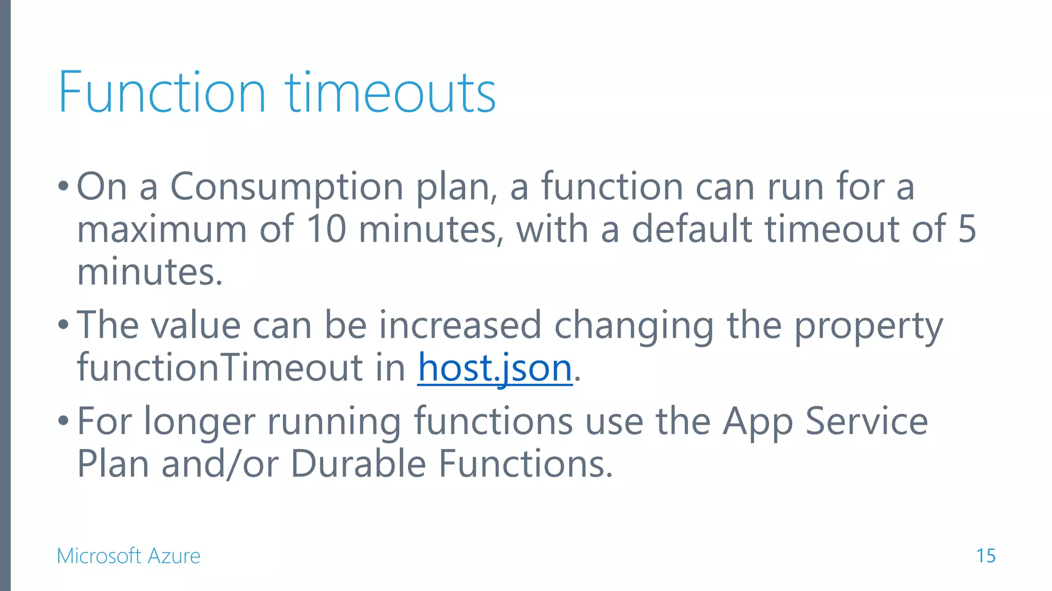 Azure Functions Build Apps Faster With Serverless Architecture Ppt