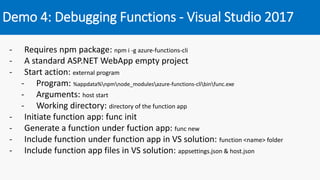 Azure Functions @ global azure day 2017 | PPTX