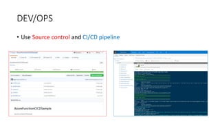Serverless Computing with Azure Functions Best Practices | PPT