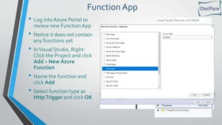Developing Azure Functions as custom connectors for Flow and Nintex | PPTX | Cloud Computing ...